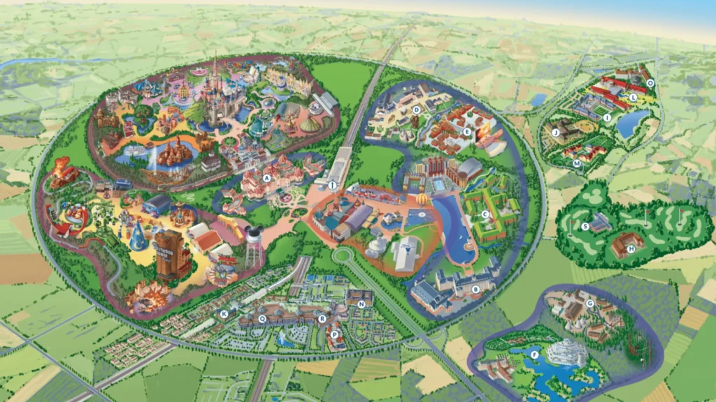 Disneyland Paris Map 2025 • DLP Trip