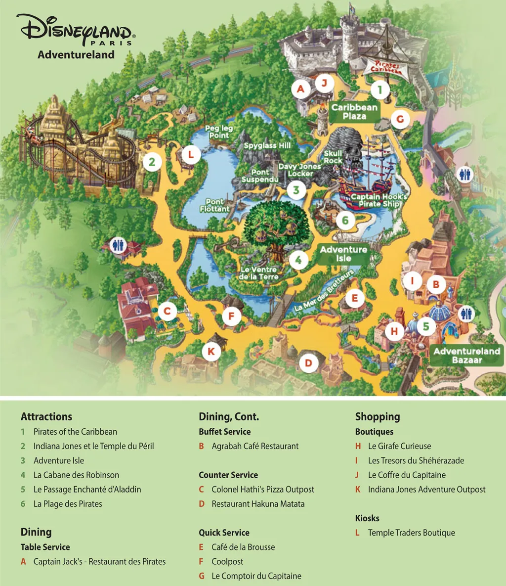 Disneyland Paris Map 2025 • DLP Trip