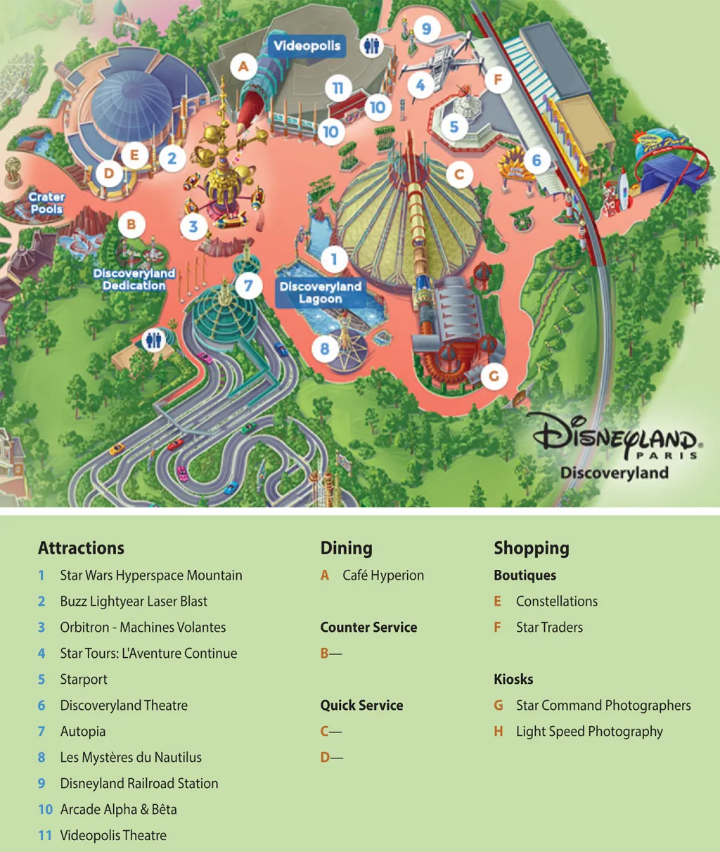 Disneyland Paris Map 2025 • DLP Trip